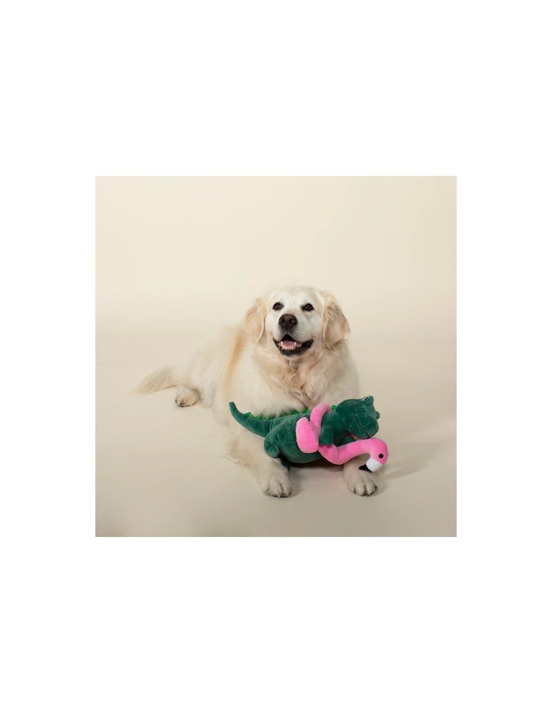 Large Plush Dog Toy - Flamingo